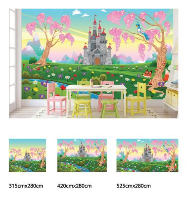 Kids Feature Wall: Attractive designer Murals - Melbourne Wallpapers